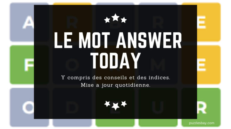 Le Mot Answer Today (June 11, 2026) - Puzzlesbay
