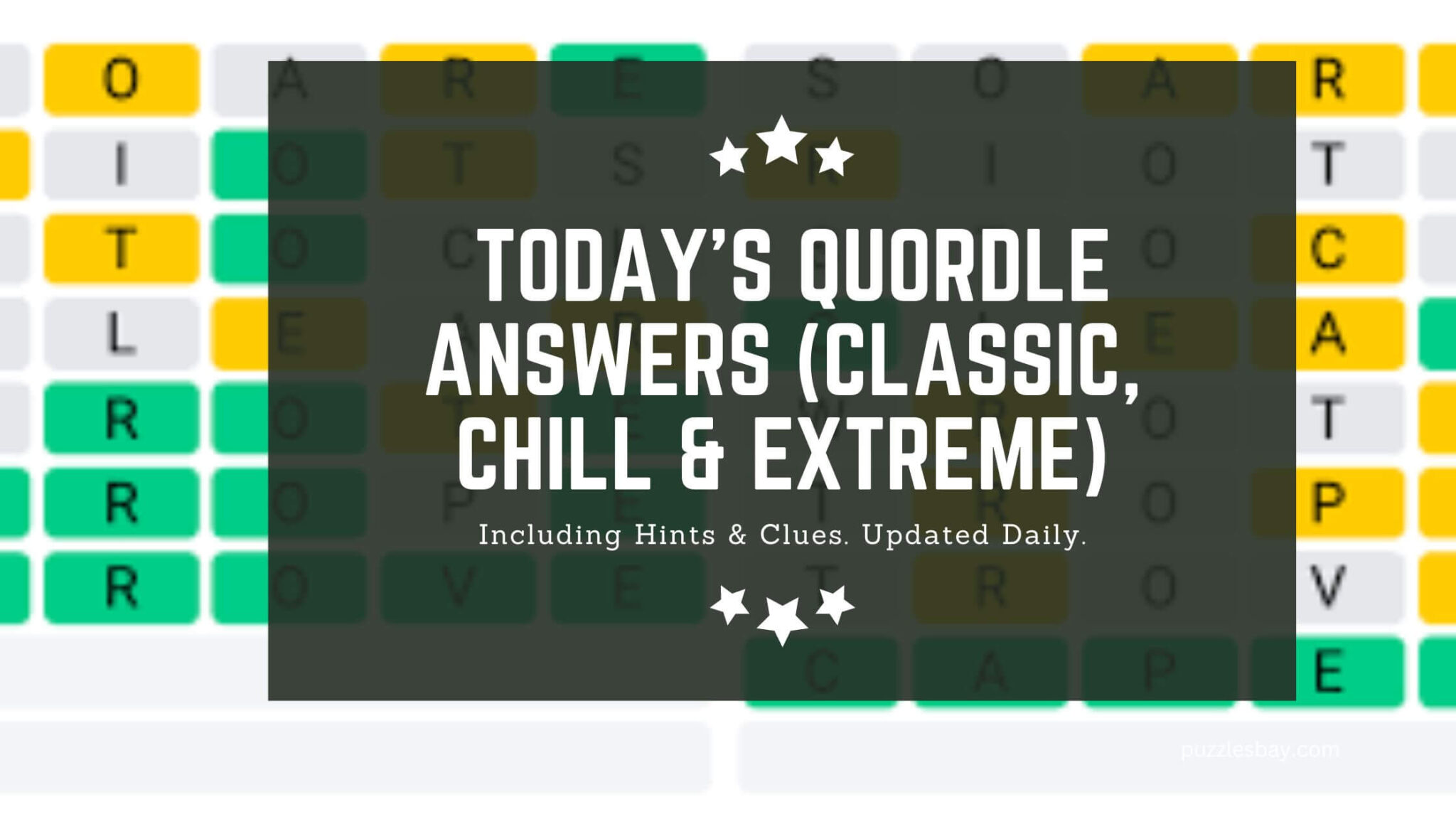 Quordle Answers Today | April 3, 2026 | Classic, Chill, Extreme ...