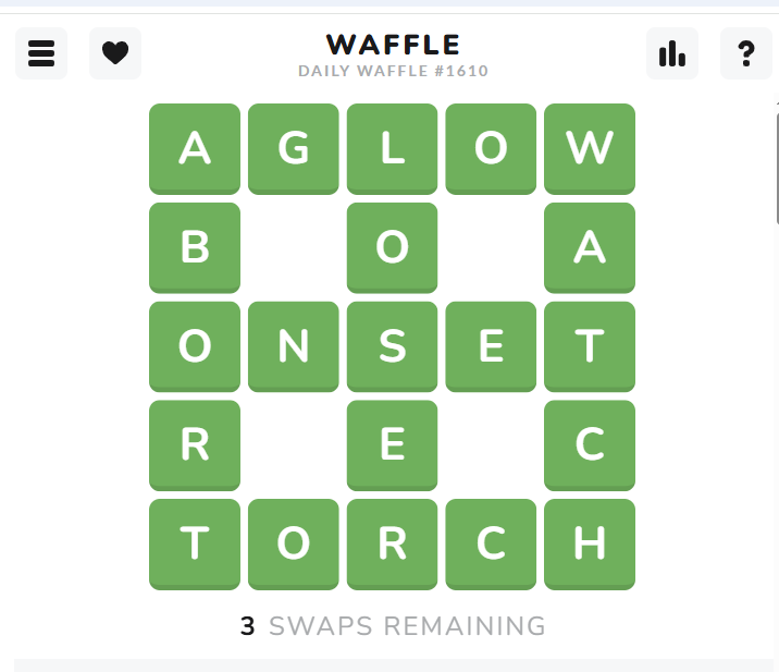 Today’s Waffle Answers & Hints - June 19, 2026 - Puzzlesbay