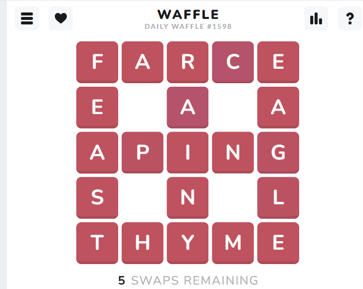 Today’s Waffle Answers & Hints - June 7, 2026 - Puzzlesbay