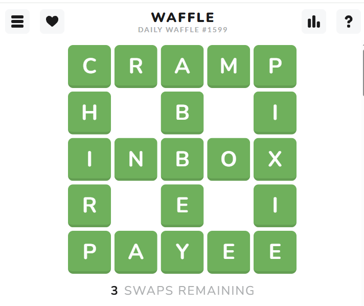 Today’s Waffle Answers & Hints - June 8, 2026 - Puzzlesbay